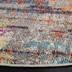 Trent Austin Design® Riccio Abstract Gray/Turquoise/Brown Area Rug ...