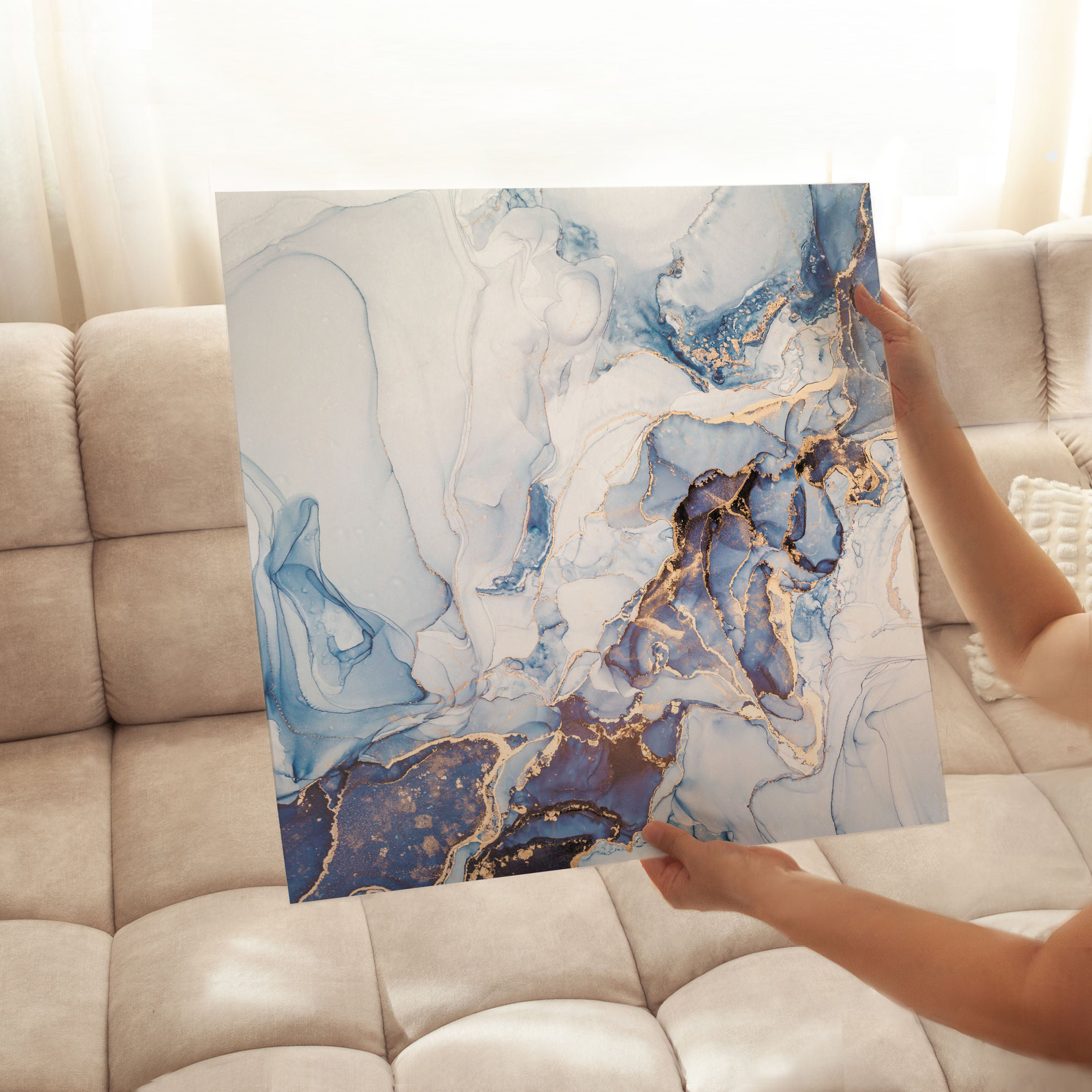 Wrought Studio™ Abstract Abstract Geode Square Modern Unframed Art ...