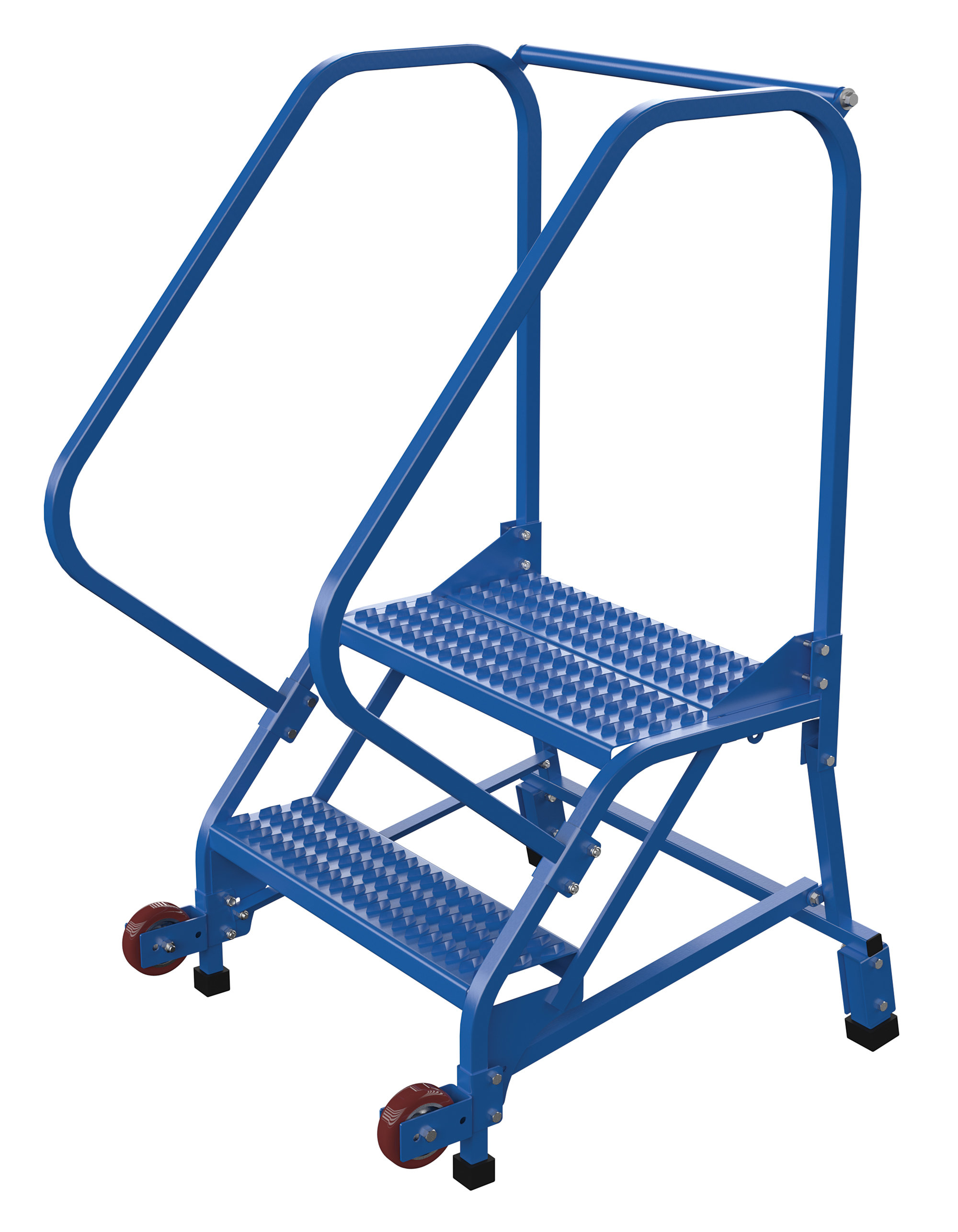 WFX Utility™ Cliff 2 - Step Steel Rolling Ladder | Wayfair