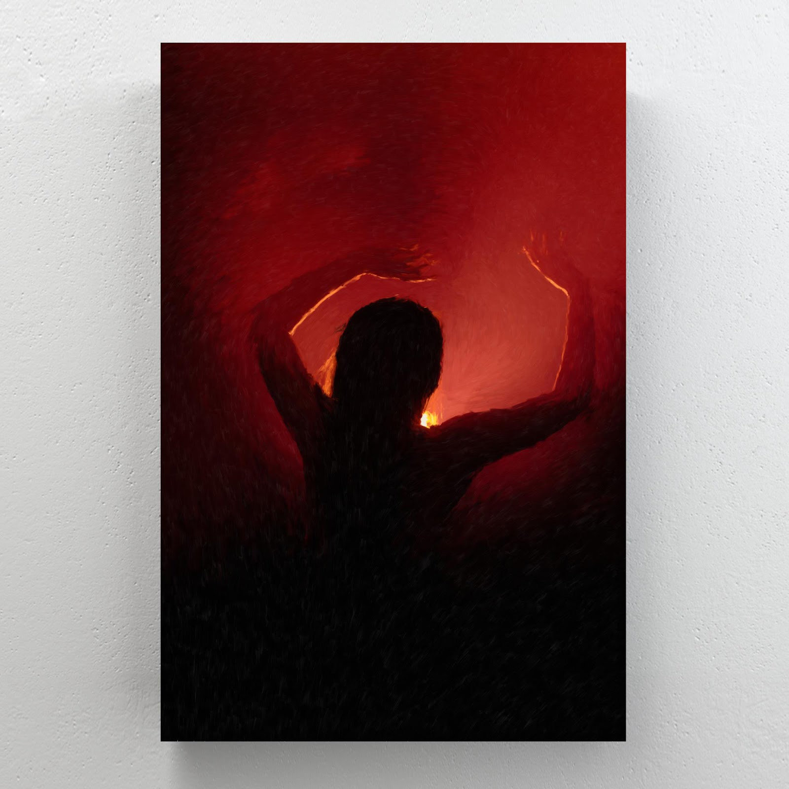 Latitude Run® A Girl In Red Light - 1 Piece Rectangle Graphic Art Print ...