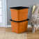 Sterilite 18 Gallon Orange Plastic Storage Container Bin Tote with Lid ...
