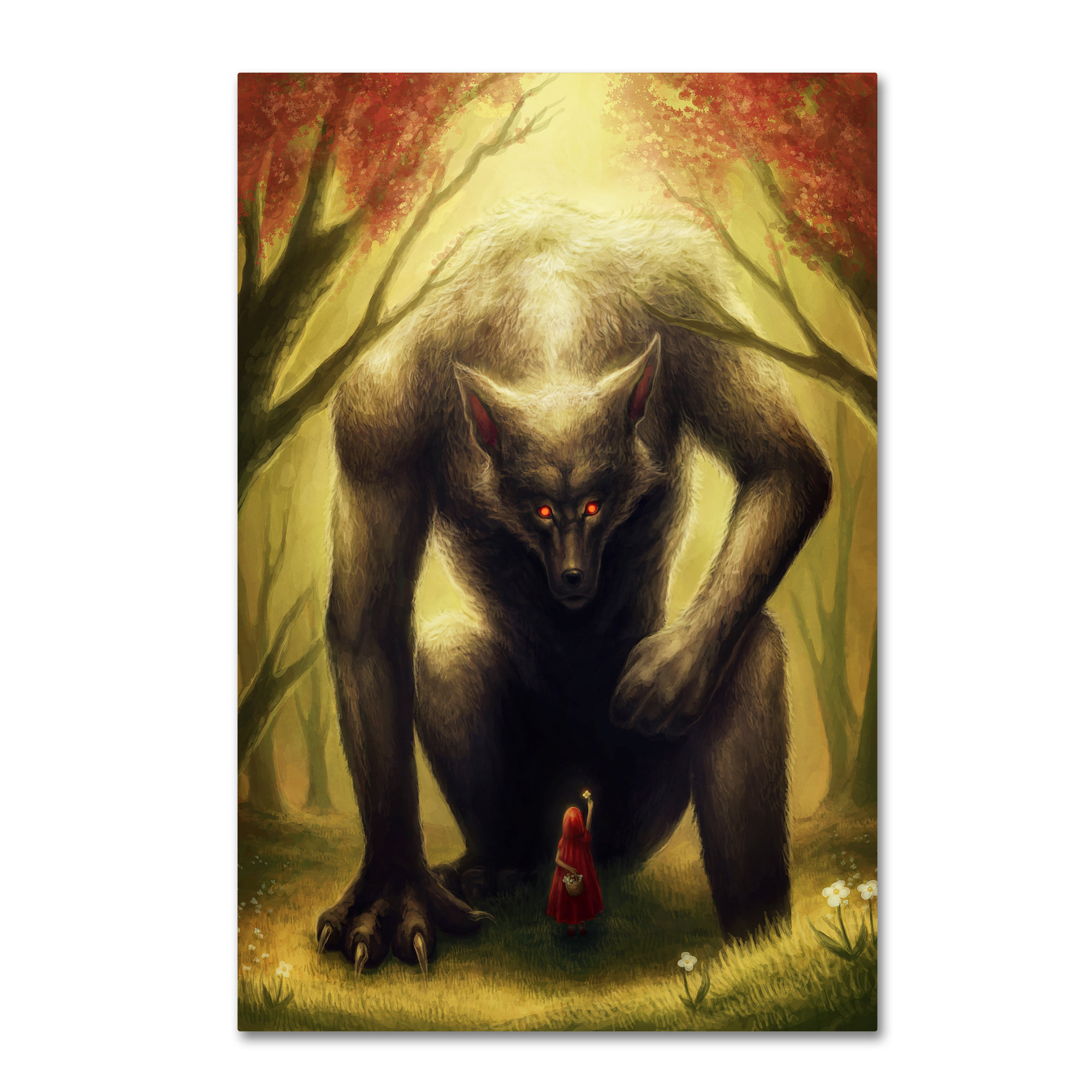 Trademark Fine Art 'Little Red Riding Hood' Graphic Art Print on ...