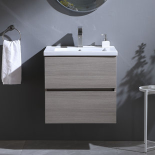 24 Inch Wall Mounted & Floating Bathroom Vanities You'll Love | Wayfair