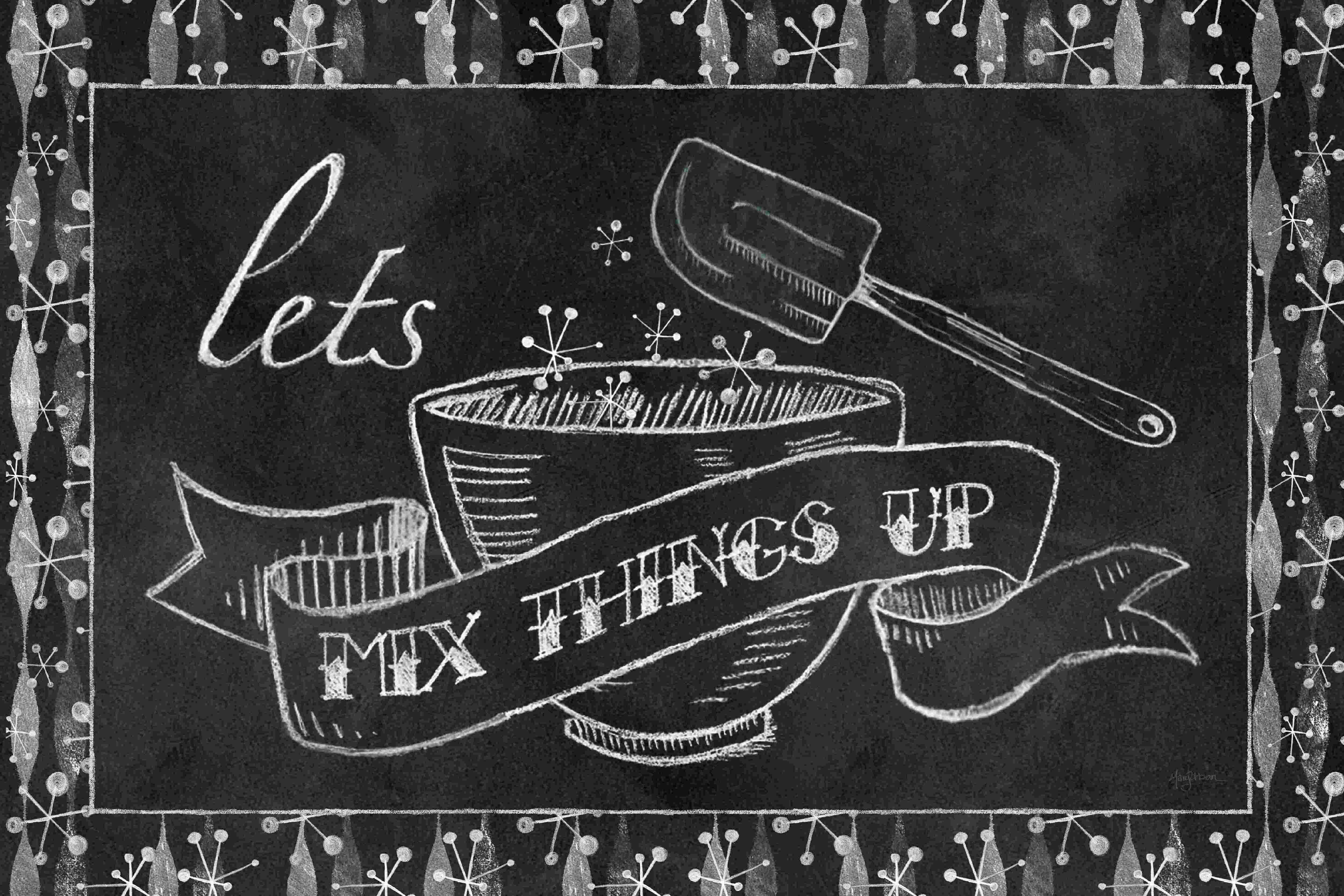 Trinx Retro Bakery Chalk - Lets Mix Things Up - Wayfair Canada