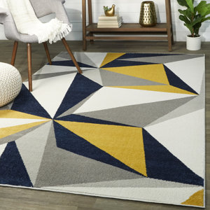 Wrought Studio Wentworth Geometric Rug & Reviews | Wayfair