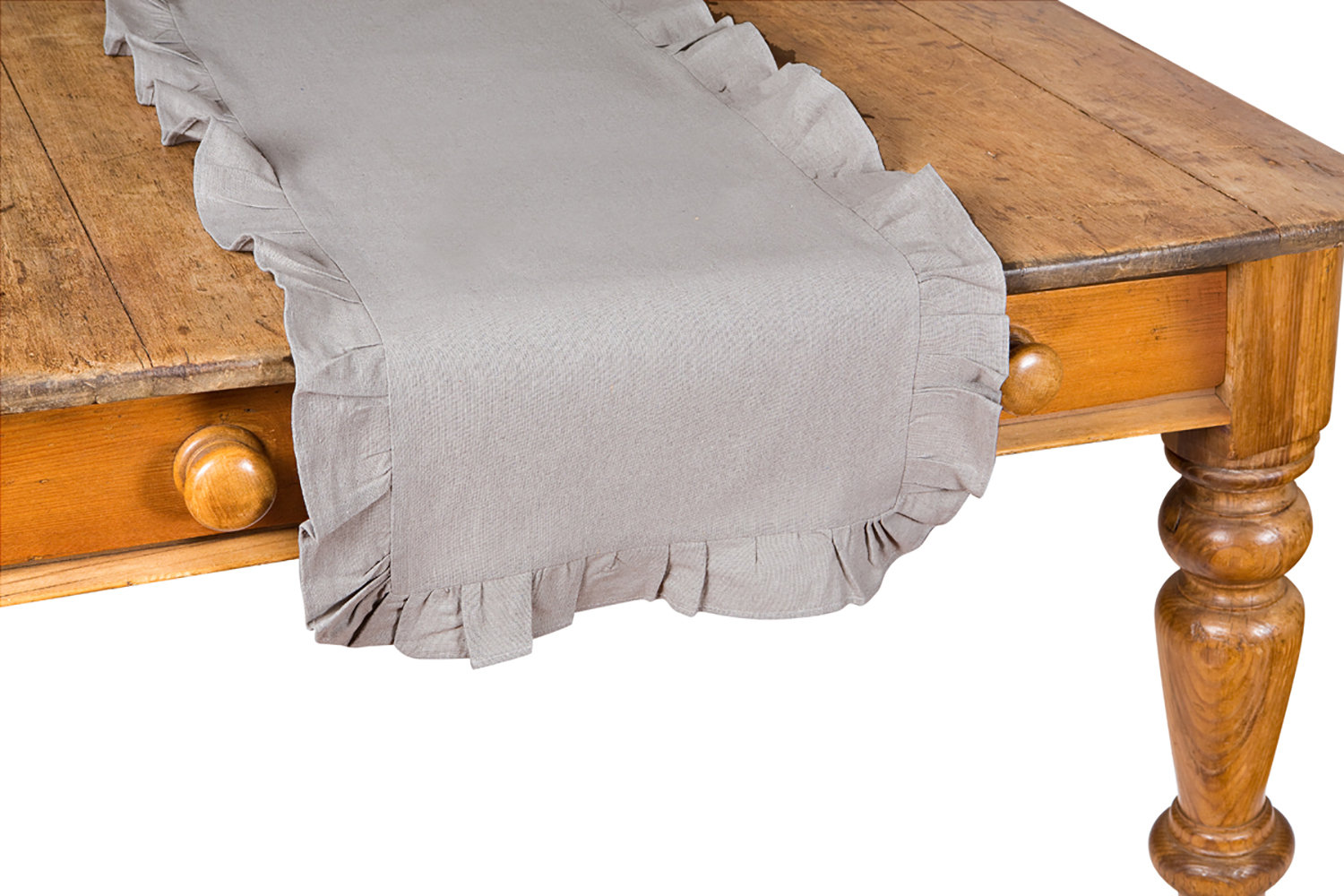 Xia Home Fashions Ruffle Trim Table Runner & Reviews - Wayfair Canada