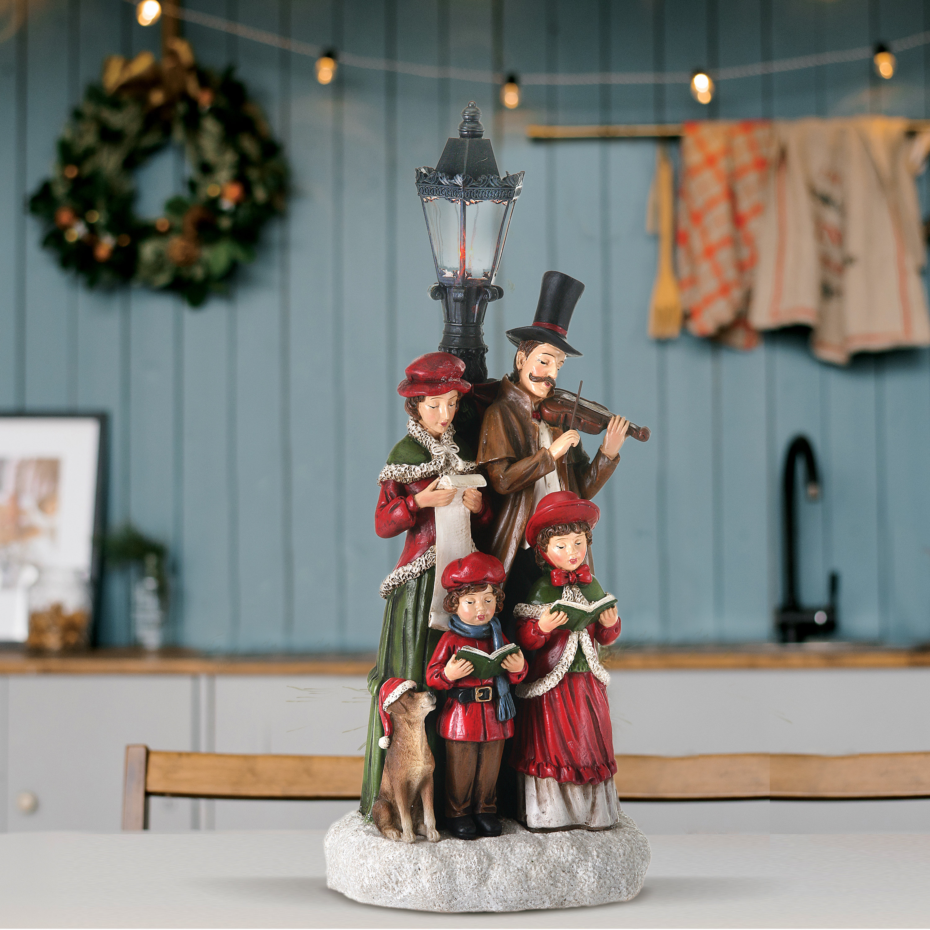 The Twillery Co.® Carolers with LED Lamp Figurine & Reviews | Wayfair