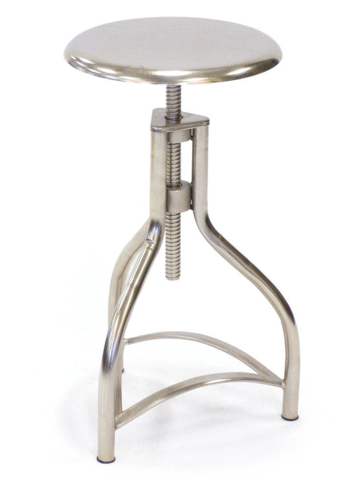 17 Stories Adjustable Height Counter Stool with Metal Frame | Wayfair