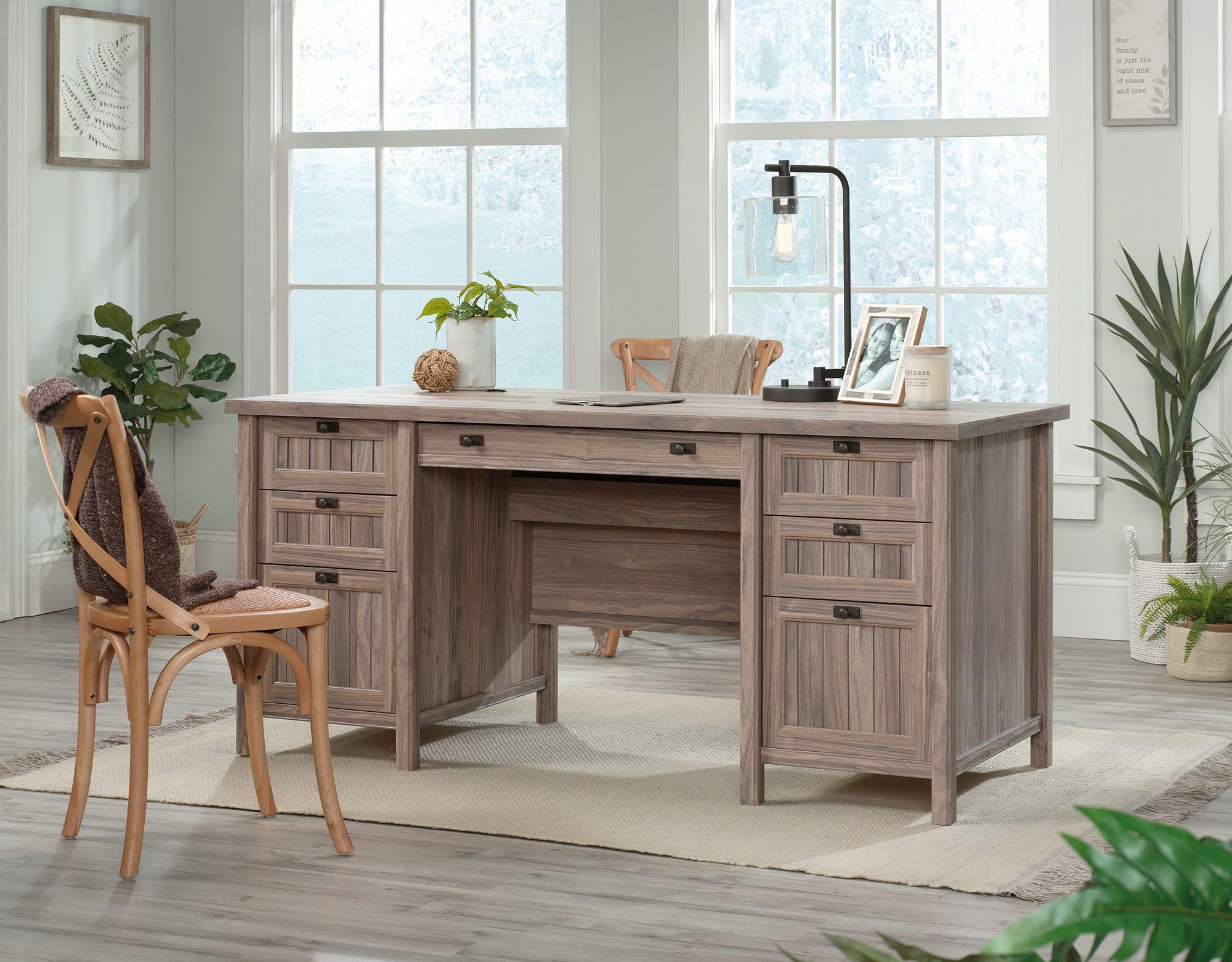Crafters and Weavers Costa Executive Desk - Wayfair Canada