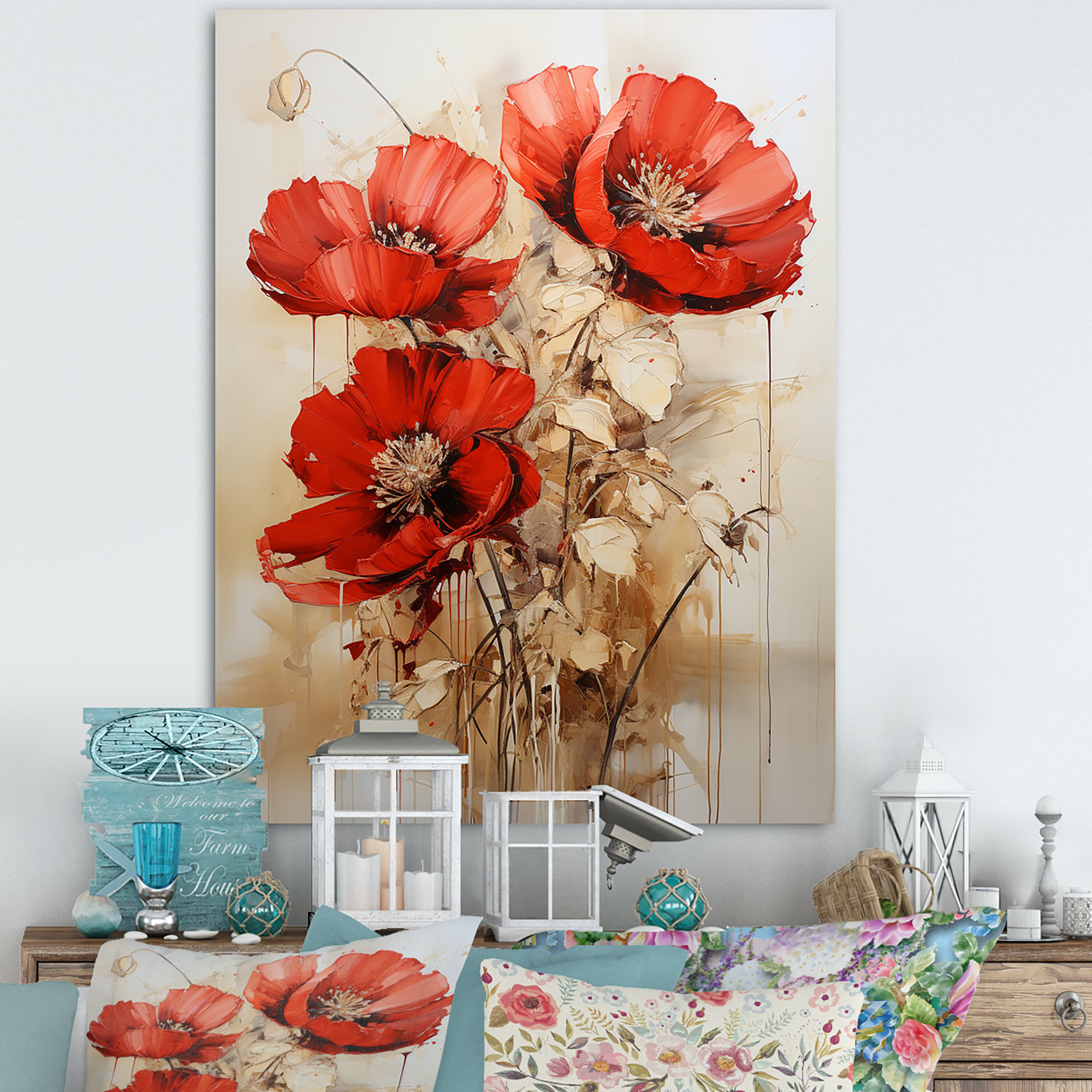Winston Porter Poppies Scarlet Solitude - Poppies Wall Decor - Wayfair ...