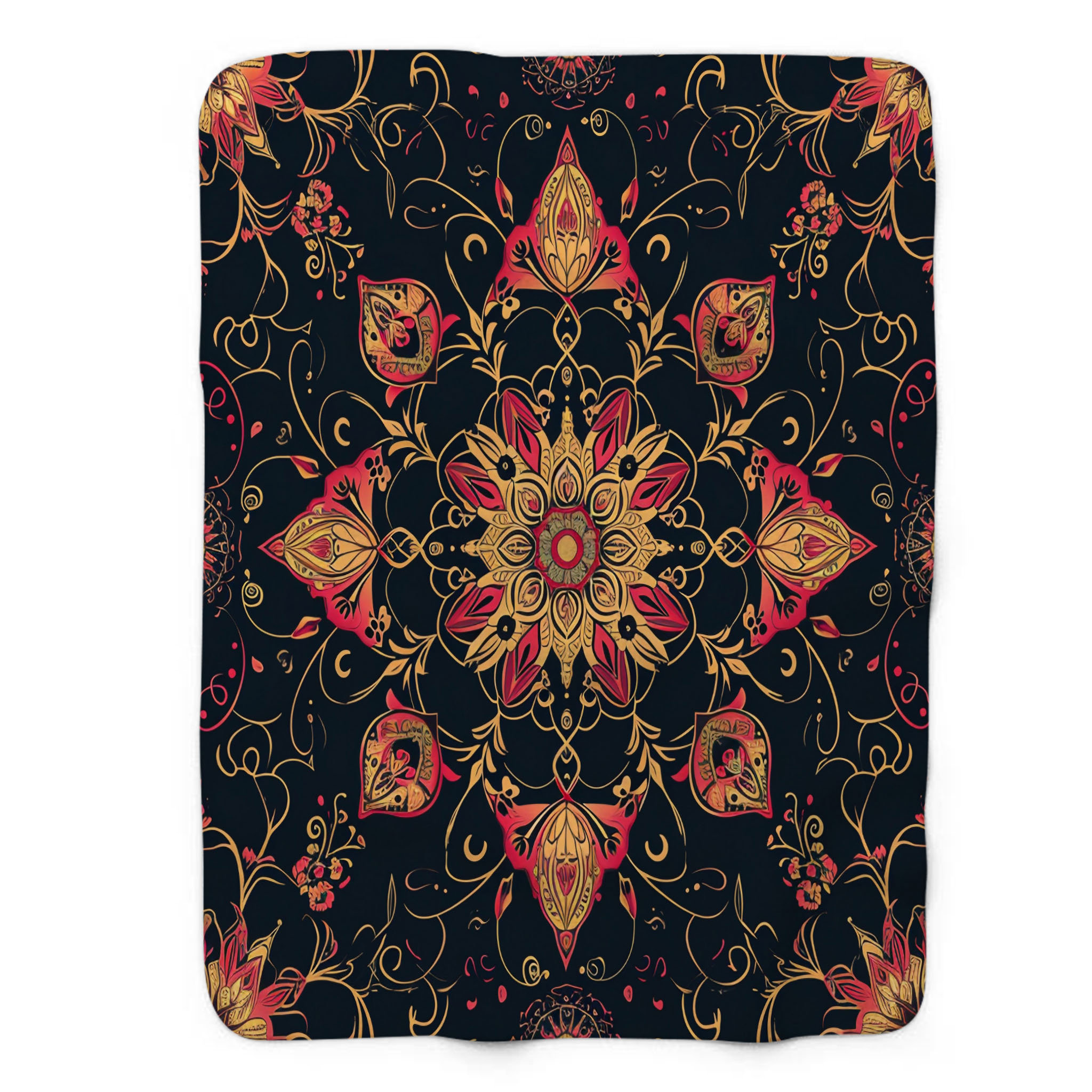 MentionedYou Enchanted Scrolls - 1 Piece Premium Sherpa Blanket Throw ...