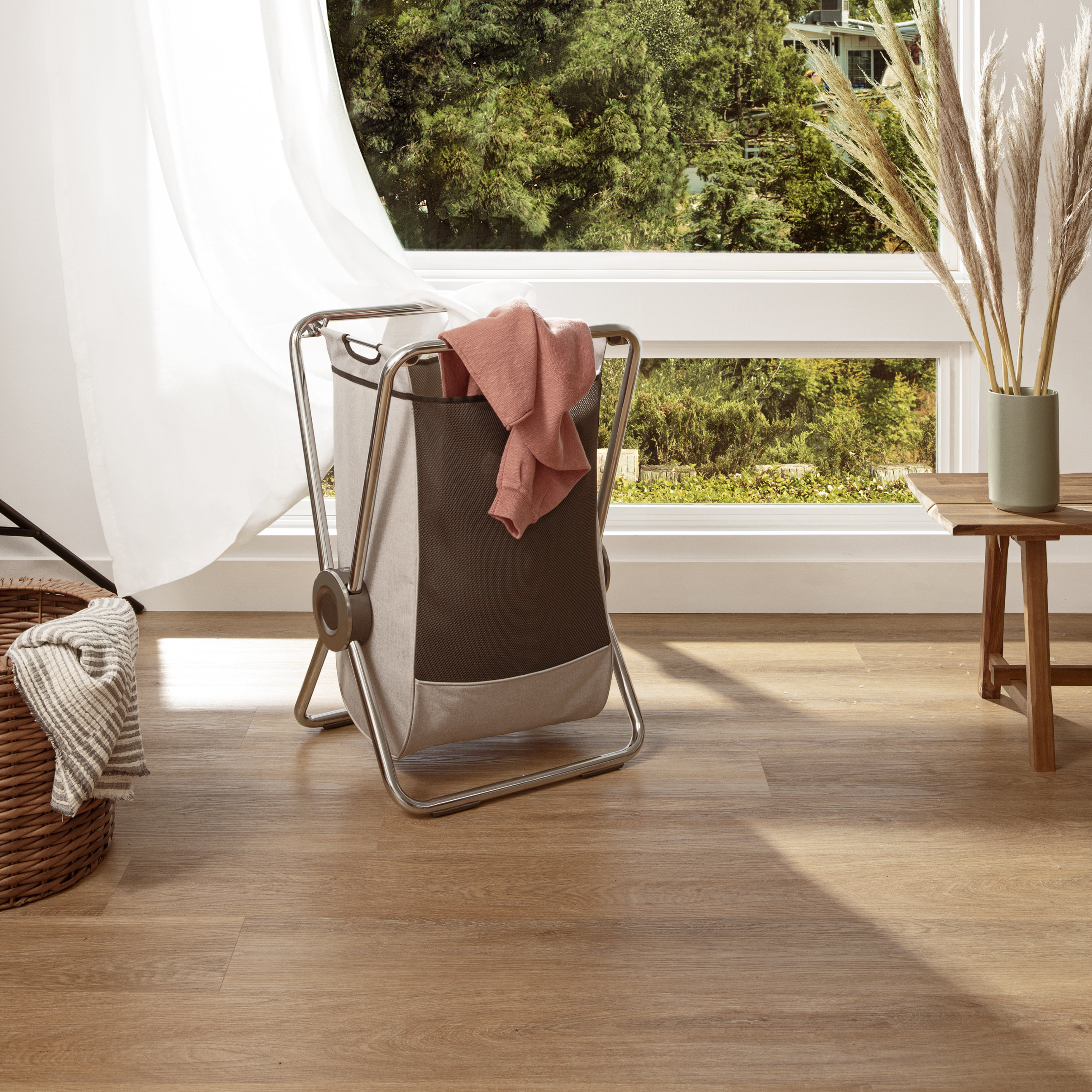 Simplehuman Single X-Frame Laundry Hamper, Heavy-Gauge Steel Frame ...