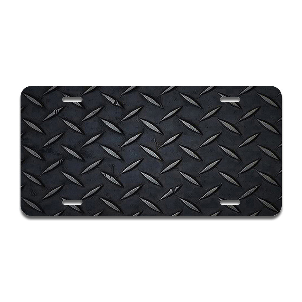 SignMission Black Diamond Plate Aluminum Plate Frame | Wayfair