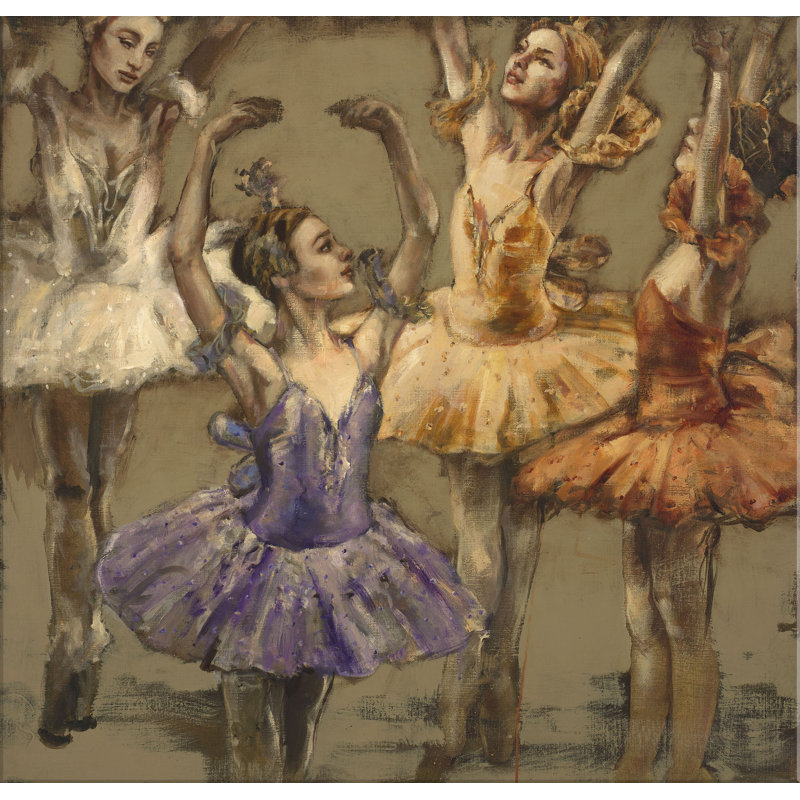 RFA Decor Lock Step by Claudette - Wrapped Canvas Painting | Wayfair