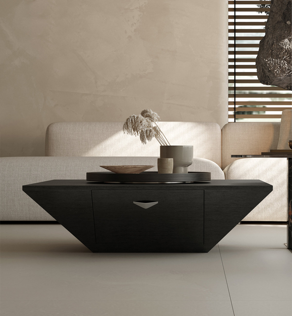 abodeappeal Black Solid Wood Free form Coffee Table | Wayfair