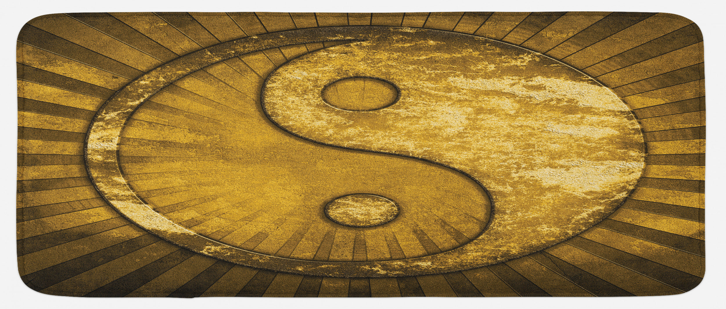 East Urban Home Ying Yang Kitchen Mat | Wayfair