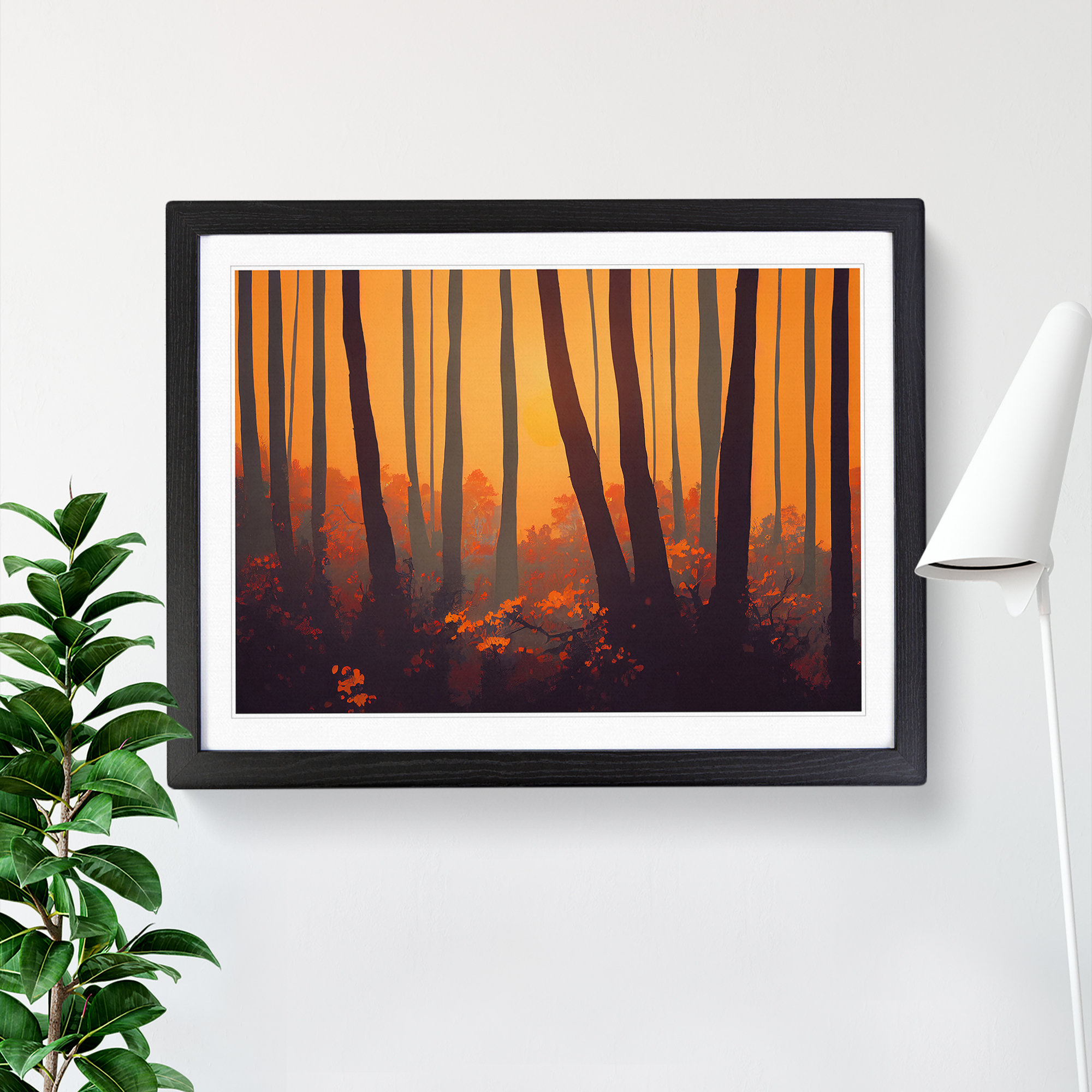 Alpen Home Summer Forest Sunset Vol.2 - Picture Frame Painting | Wayfair.co.uk