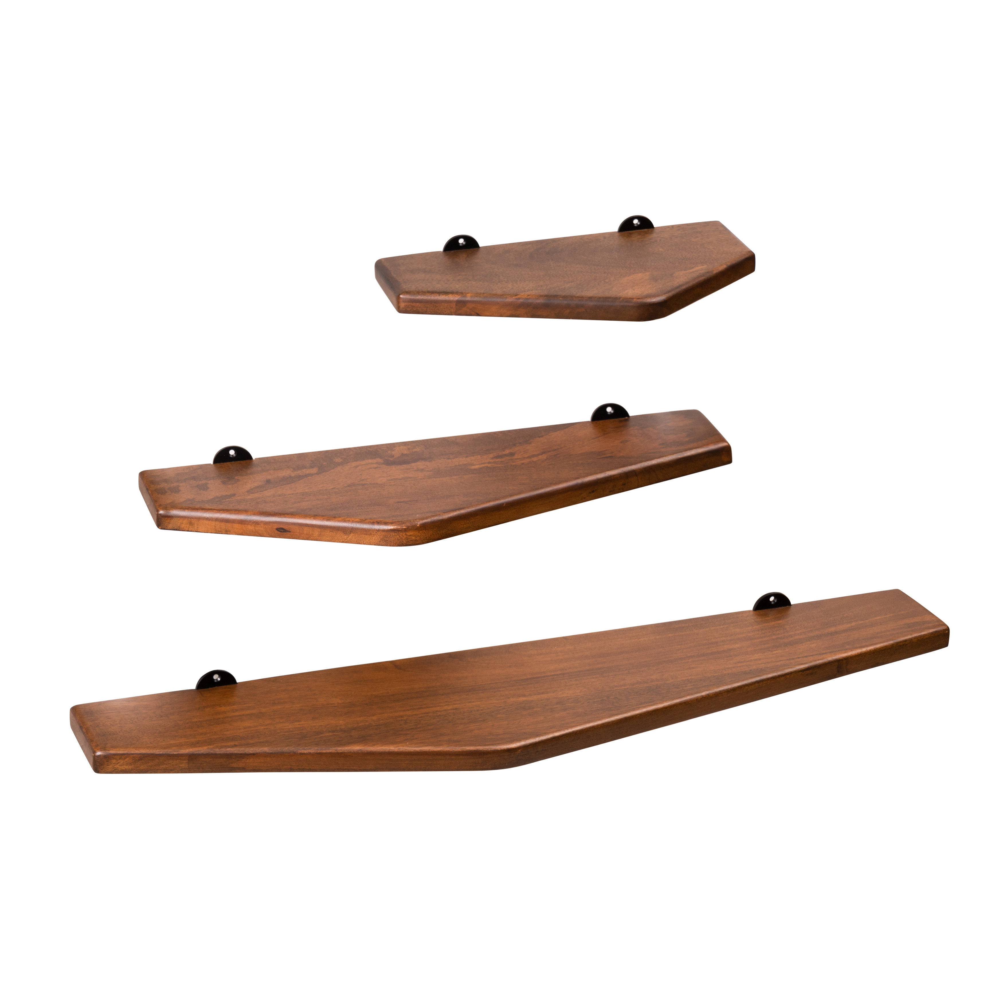 AllModern Glennon 3 Piece Mango Floating Shelf & Reviews | Wayfair