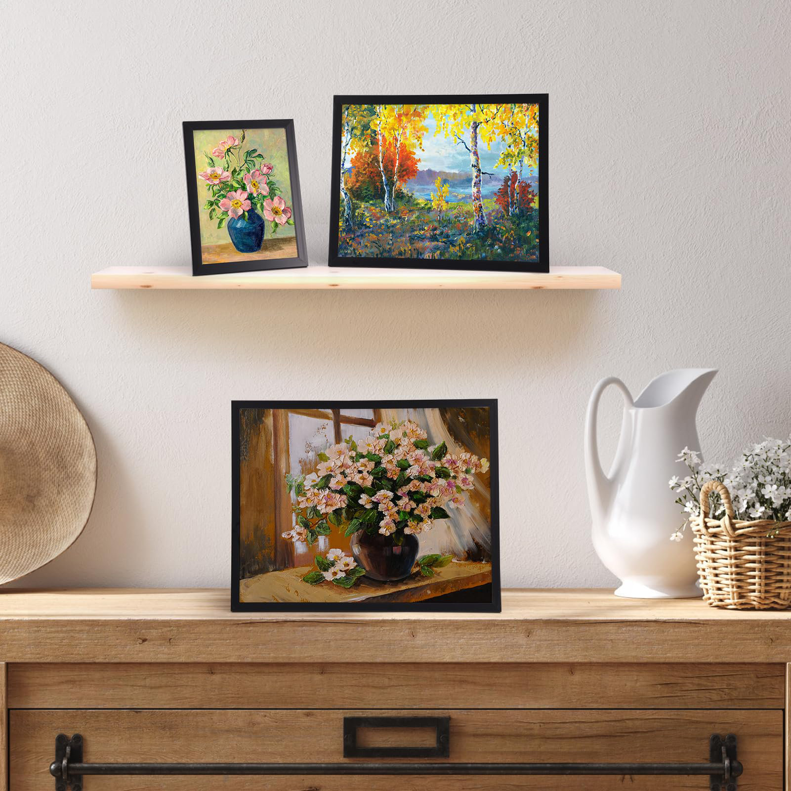 Latitude Run® Picture Frames With Mat For Various Sizes Photos ...