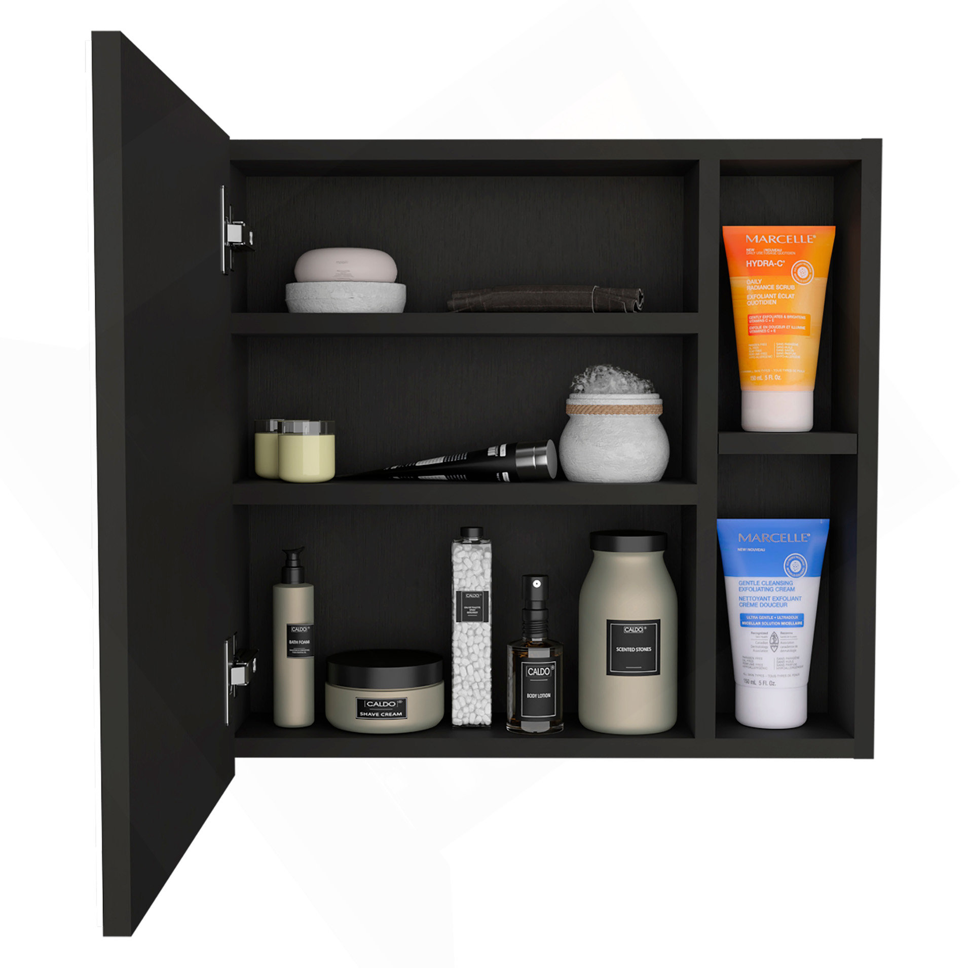 Latitude Run® Oman Medicine Cabinet, Three Internal Shelves, Single ...