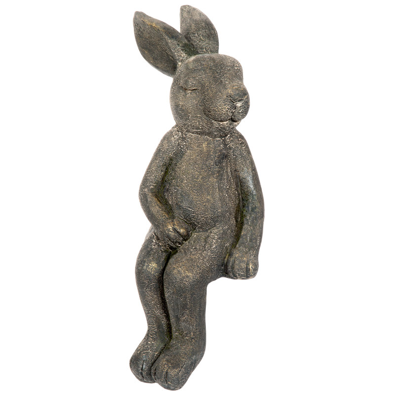 Design Toscano Residing Rabbit Sitting Bunny Statue & Reviews | Wayfair
