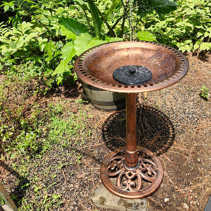 Alcott Hill® 28 Inch Attractive Hight Polyresin Antique Birdbath ...