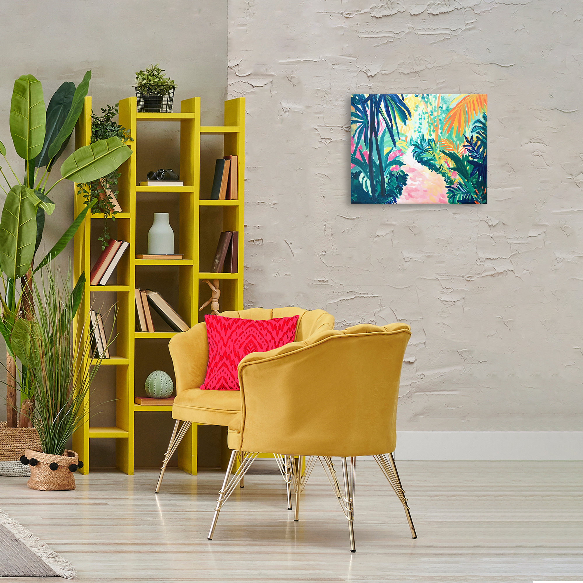 Bay Isle Home™ Garden Of Bright Color Canvas Wall Art by Ramona Murdock ...