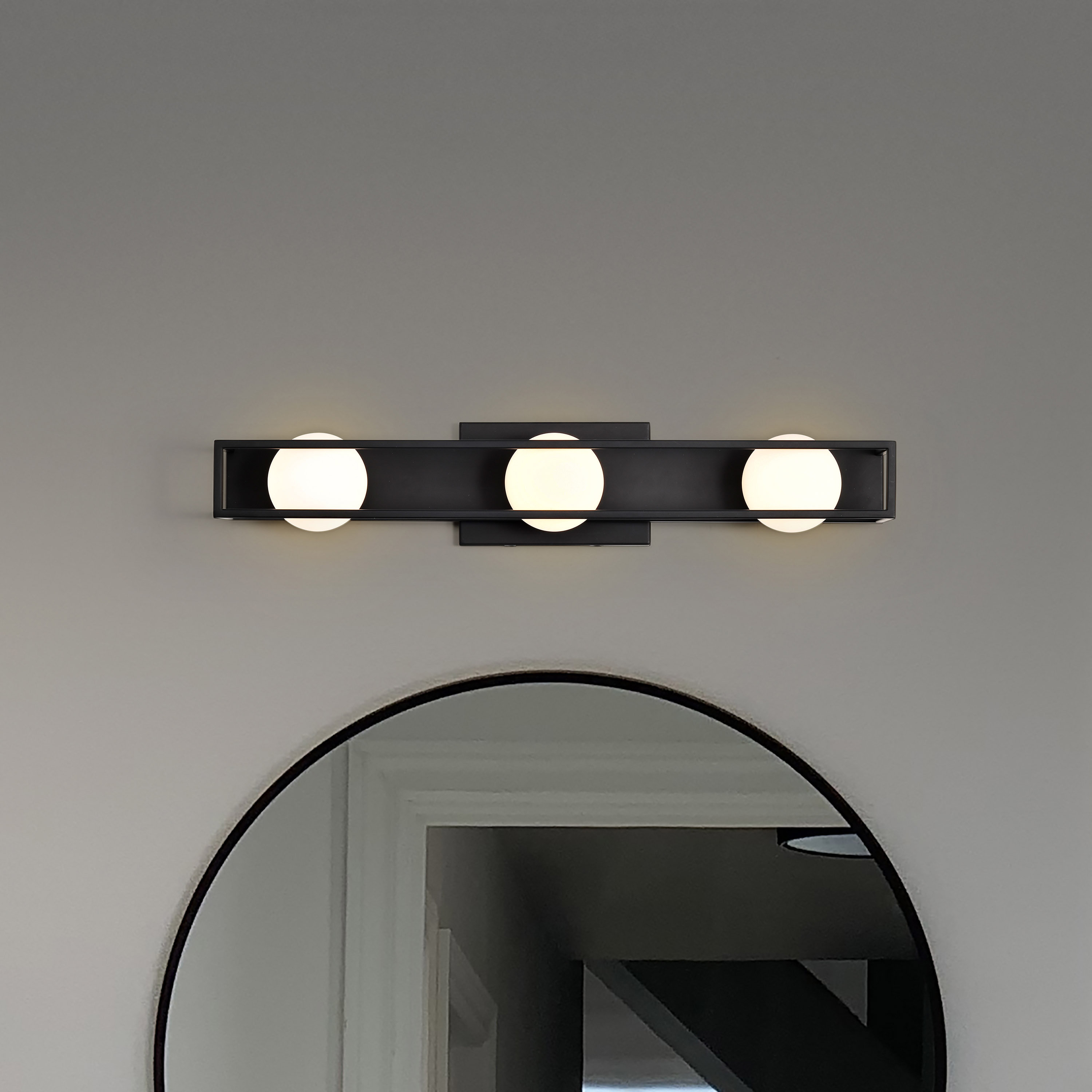 Mercer41 Elys - 24 Inch 3 Light LED Vanity with Frosted Glass - Wayfair ...