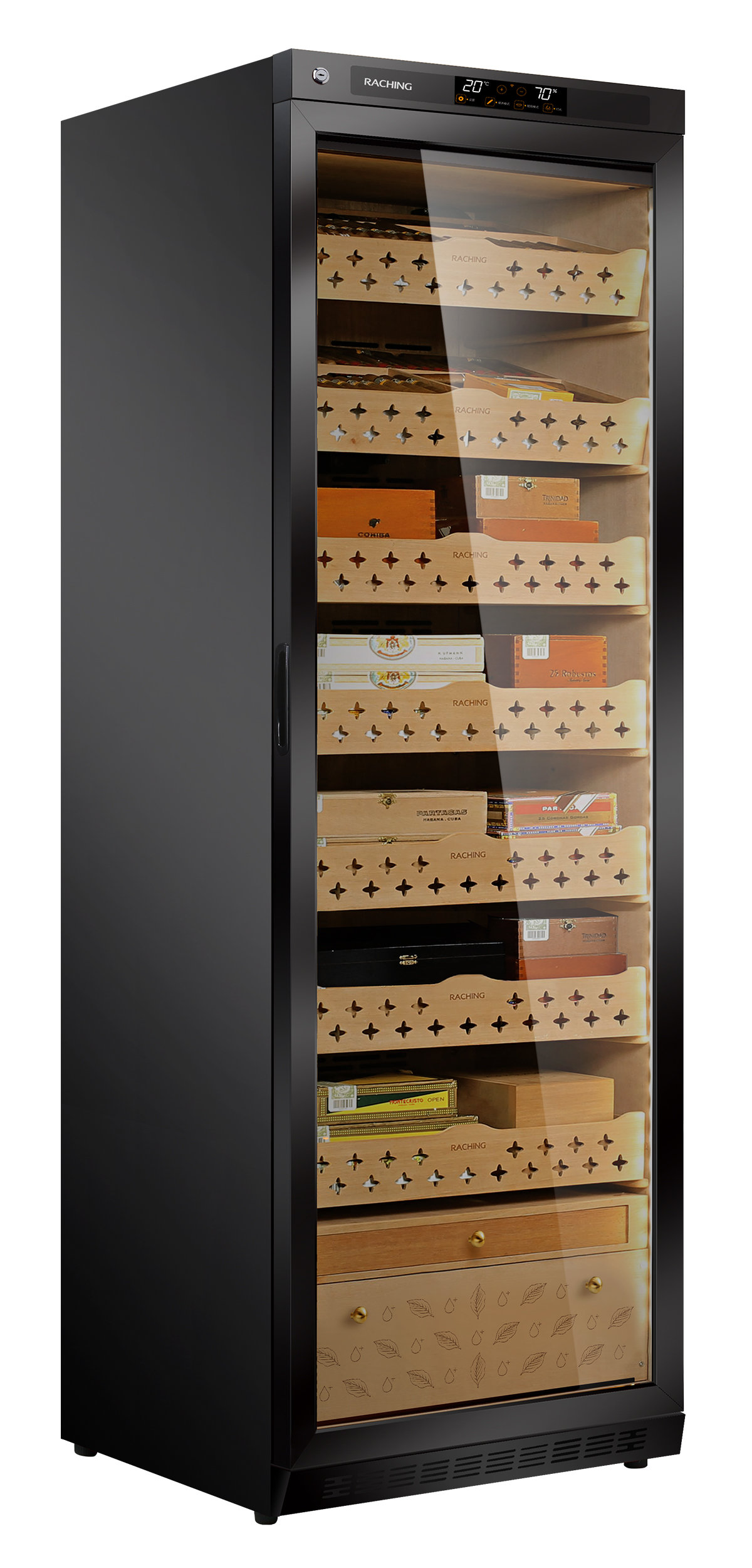 RACHING Cigar Climate Control Cabinet, MON3800 Cigar Humidor Cabinet ...