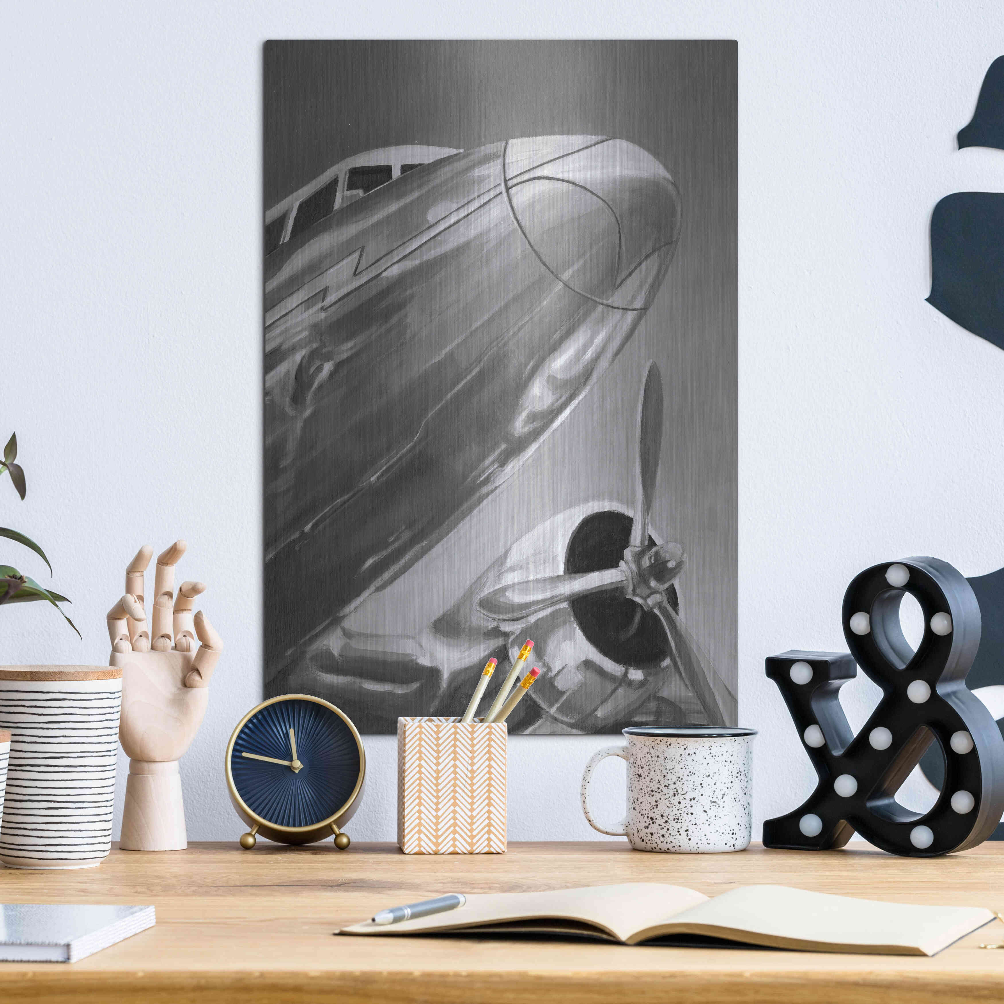 17 Stories 17 Storeys 'Aviation Icon I' by Ethan Harper Metal Wall Art ...