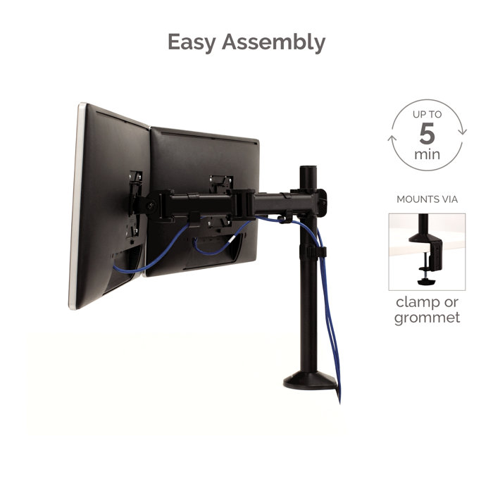 Fellowes Reflex Series Dual Monitor Mount Stand & Reviews | Wayfair