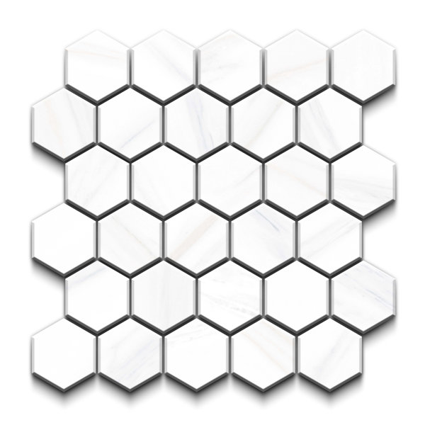 Geo Coverings Spirit Matte Hexagon Mosaic Wall & Floor Tile (.80 Sq. Ft ...