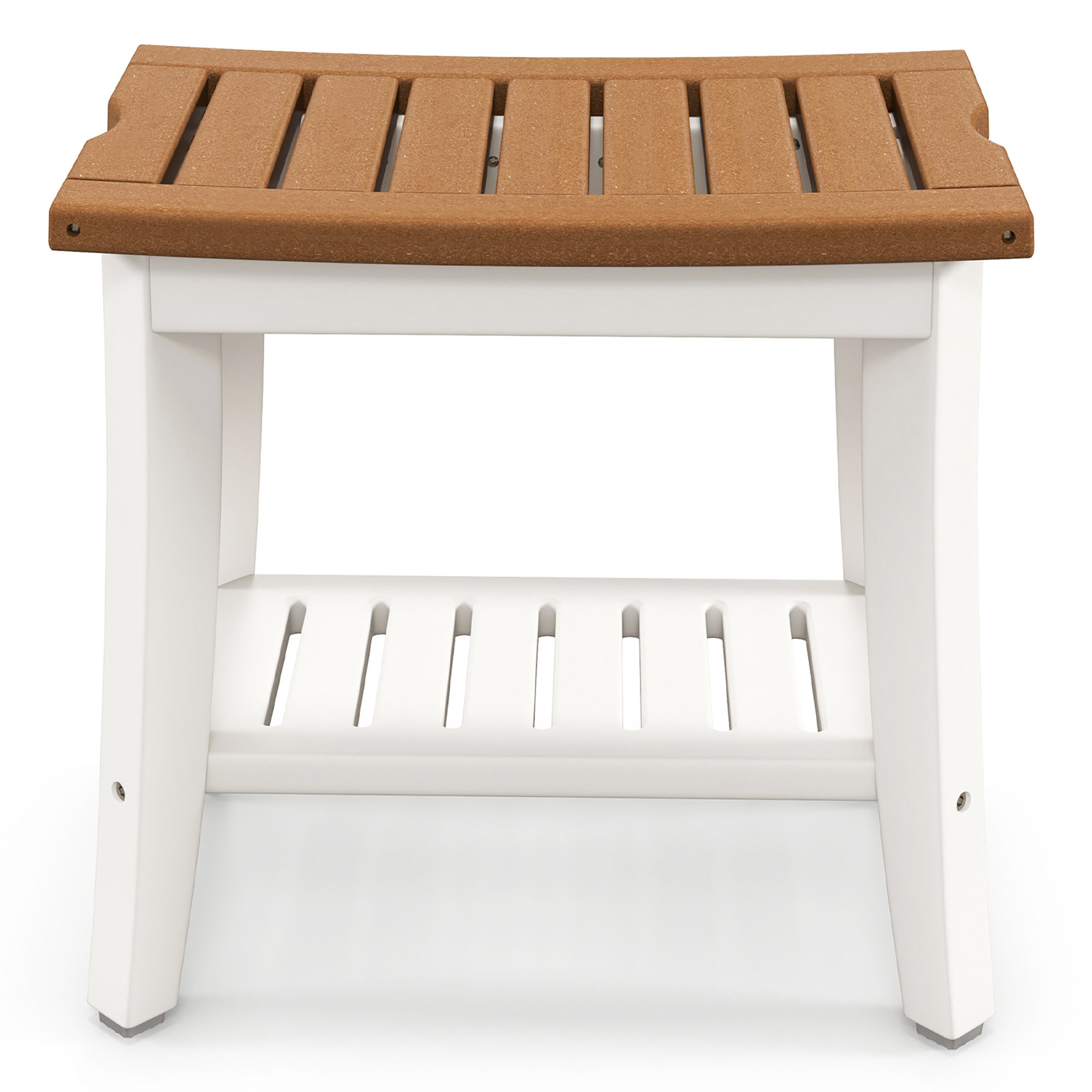 Red Barrel Studio 20'' X 13'' Waterproof Hdpe Shower Bench 2-tier Bath ...