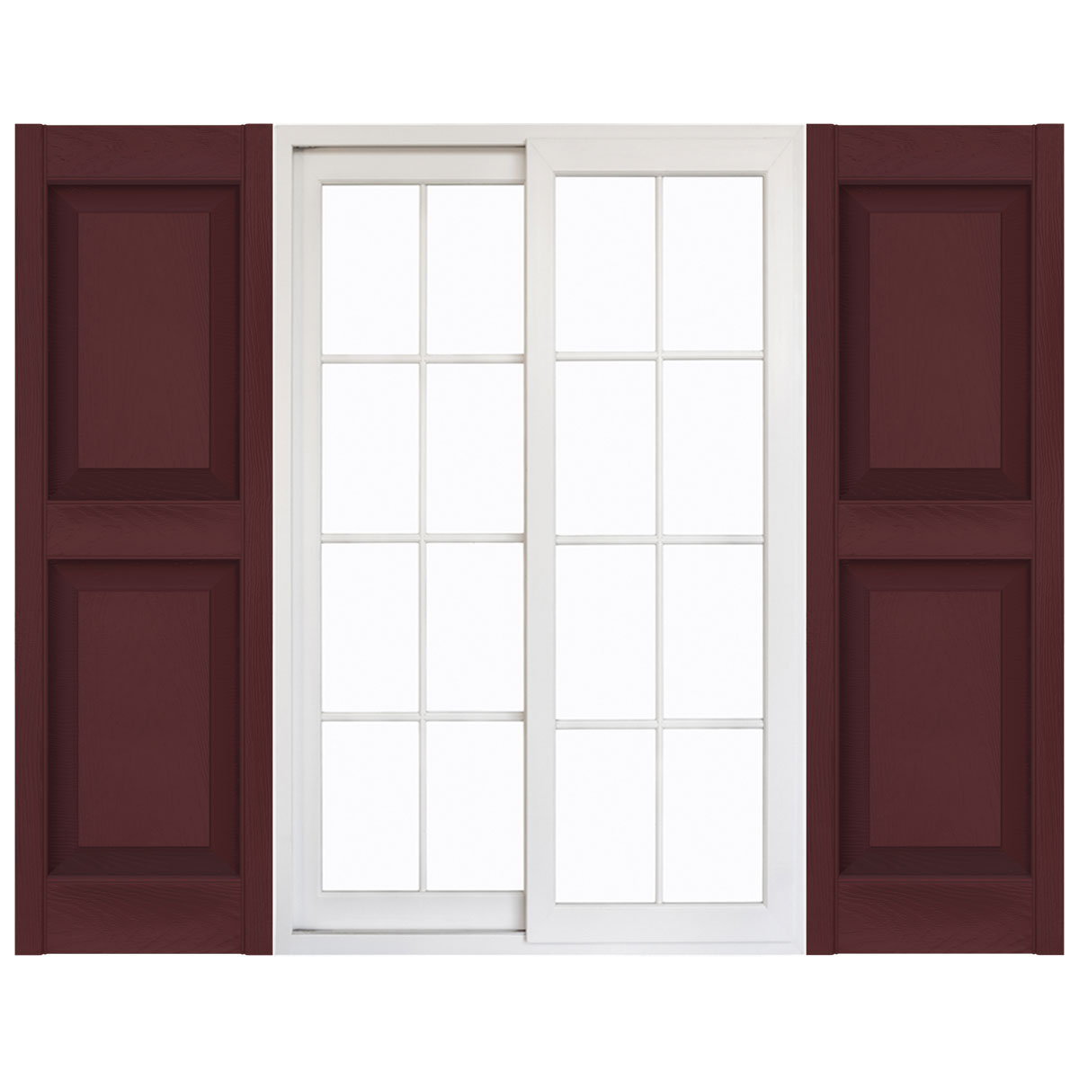 Mid America Mid-America Vinyl, Custom Two Equal Panels, Raised Panel ...