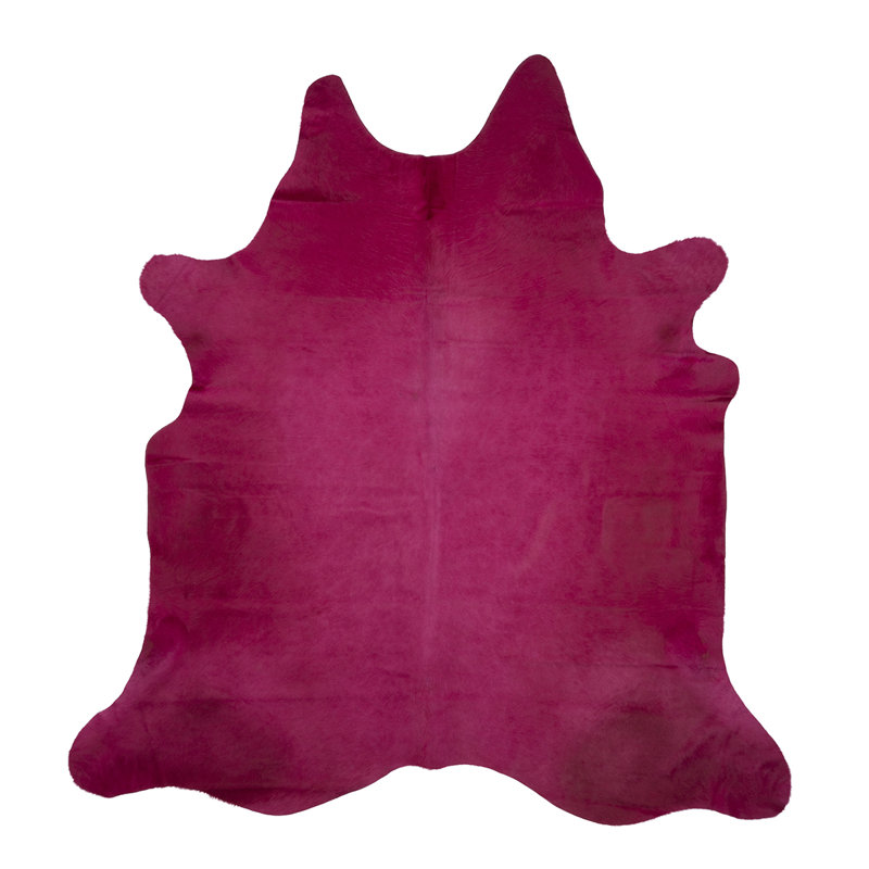 Everly Quinn Handmade Cowhide Fuchsia Rug | Wayfair