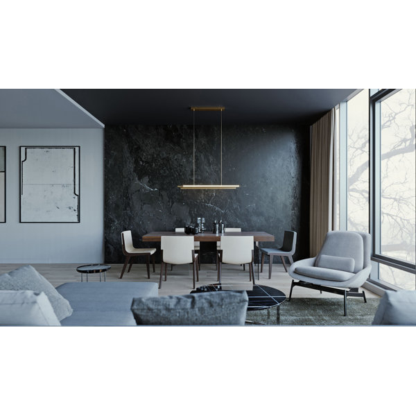 Ivy Bronx Janilee 1 - Light Kitchen Island Linear LED Pendant | Wayfair