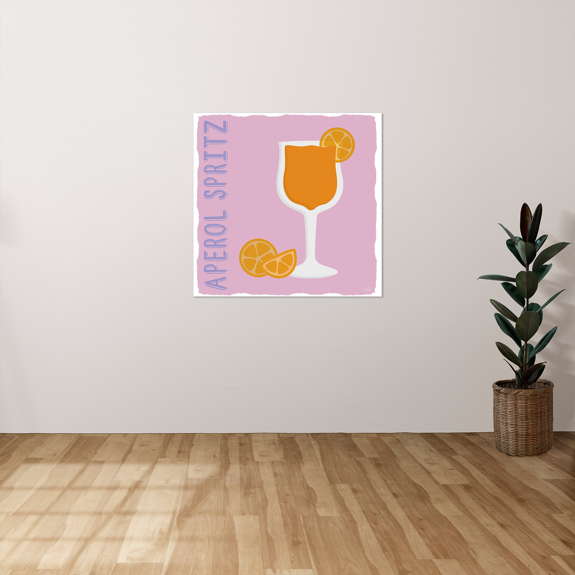 Red Barrel Studio® "Pop Aperol" by Natalie Carpentieri Print on Canvas ...