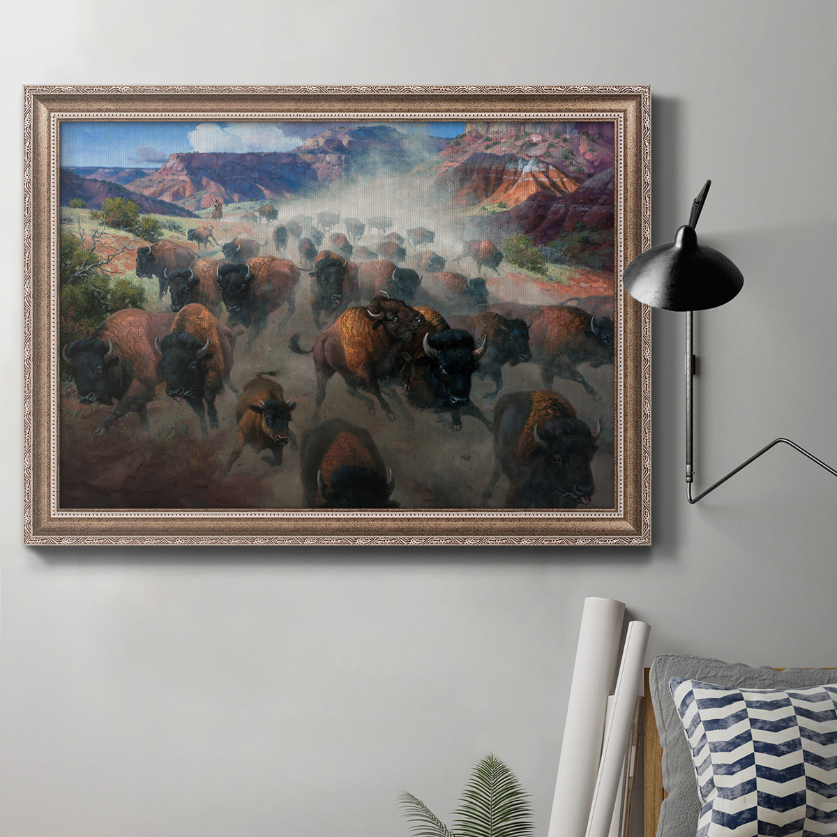 Foundry Select Thunder In The Palo Duro - Picture Frame Painting on ...