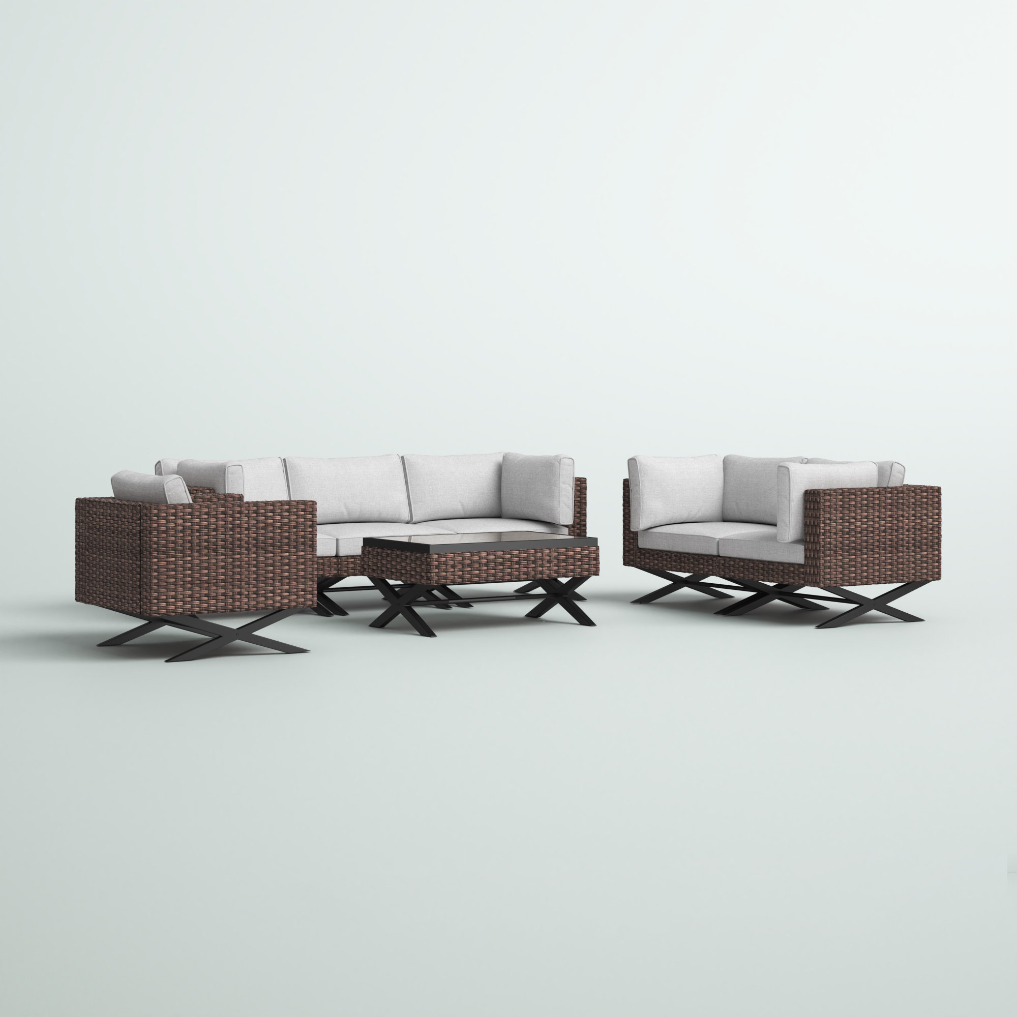 Mercury Row® Boydston 6 - Person Seating Group with Cushions | Wayfair