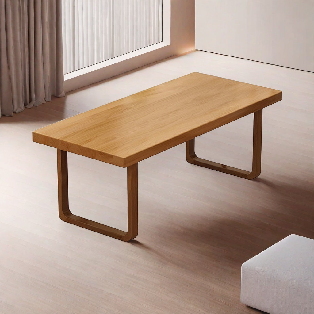 Bayou Breeze Calek Modern simple solid wood dining table | Wayfair