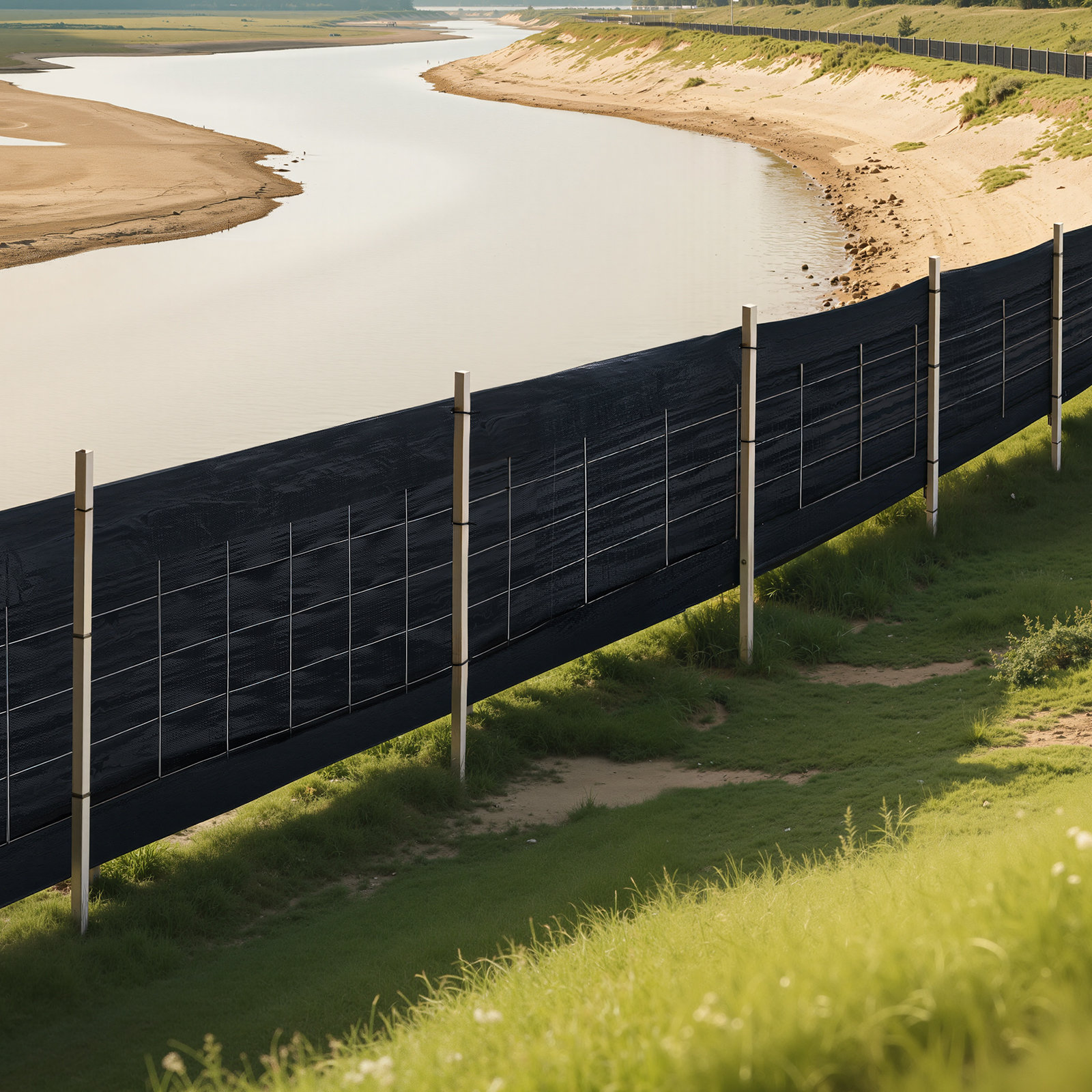 VEVOR Backed Wire Silt Fence 2 x 100 ft Durable Erosion Control Silt ...