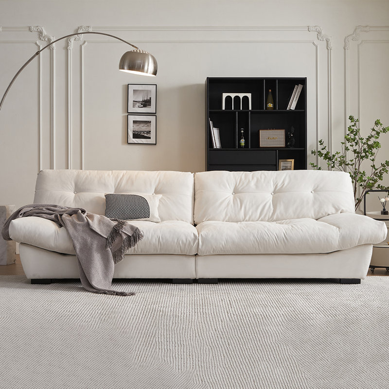 Latitude Run® Emad 106.3" Upholstered Sofa Fluffy Cloud Sectional Couch ...