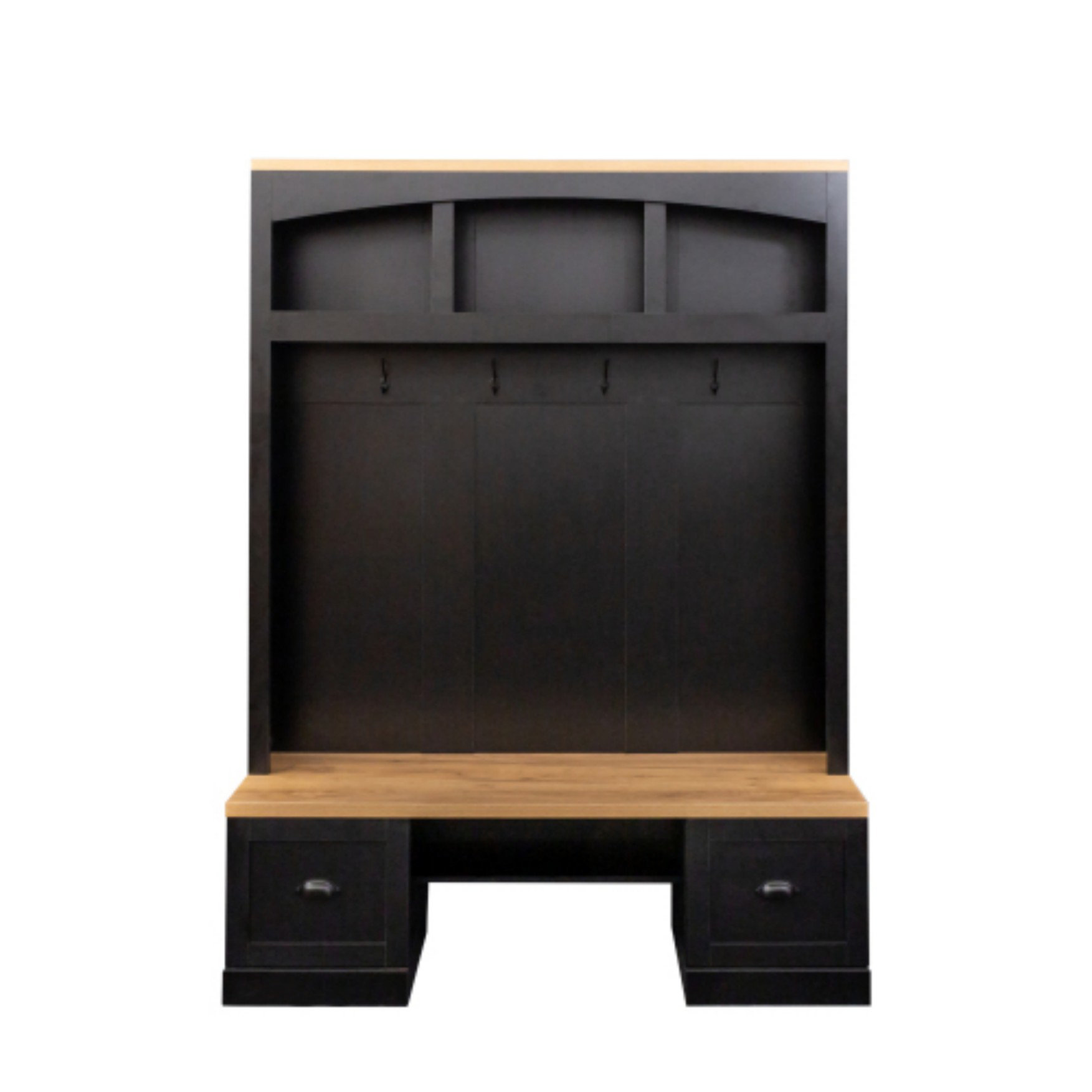 Red Barrel Studio® Farmhouse 4-in-1 Hall Tree, Utility Room Bench with ...