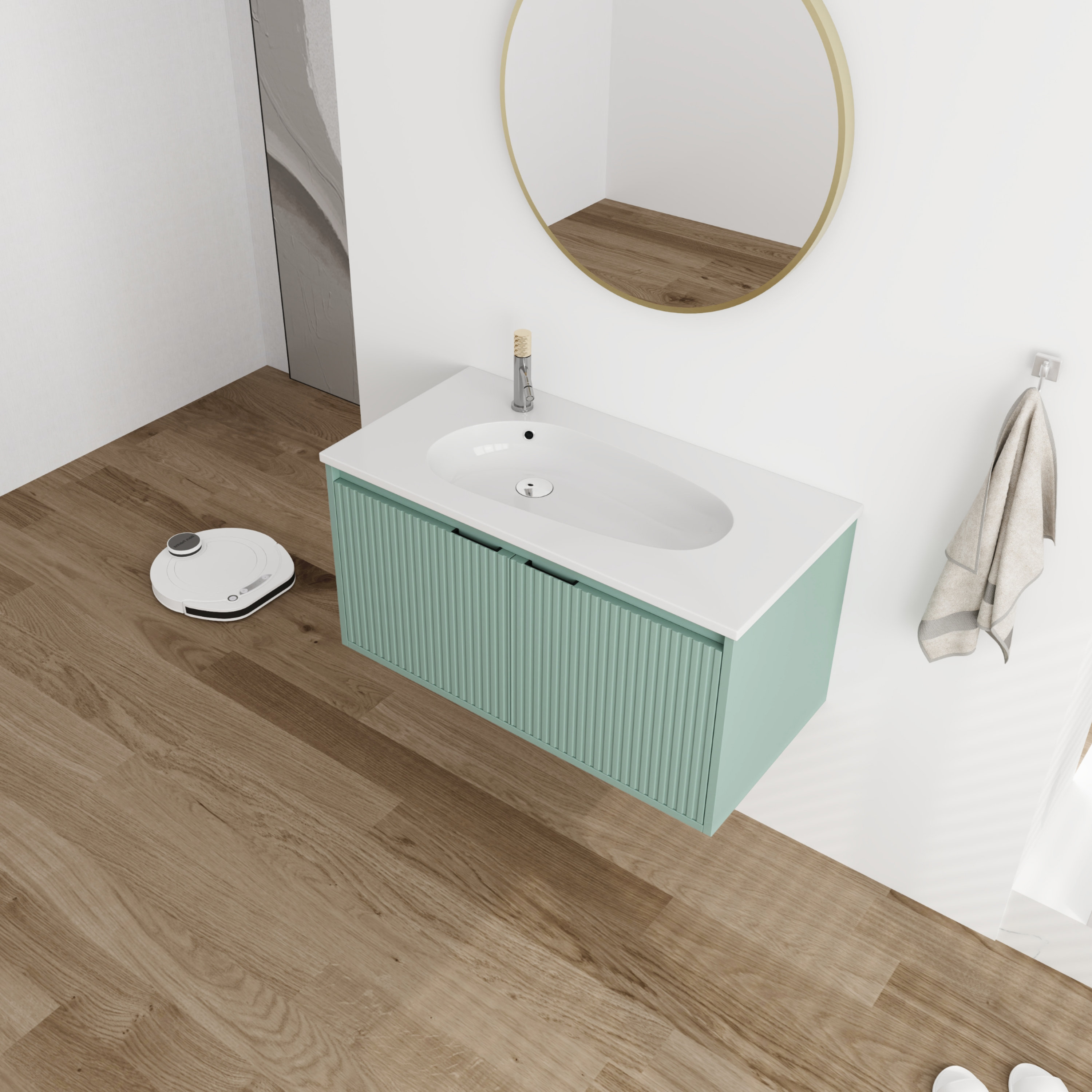 Wrought Studio Keilanie 36.14 Single Bathroom Vanity with Top - Wayfair ...