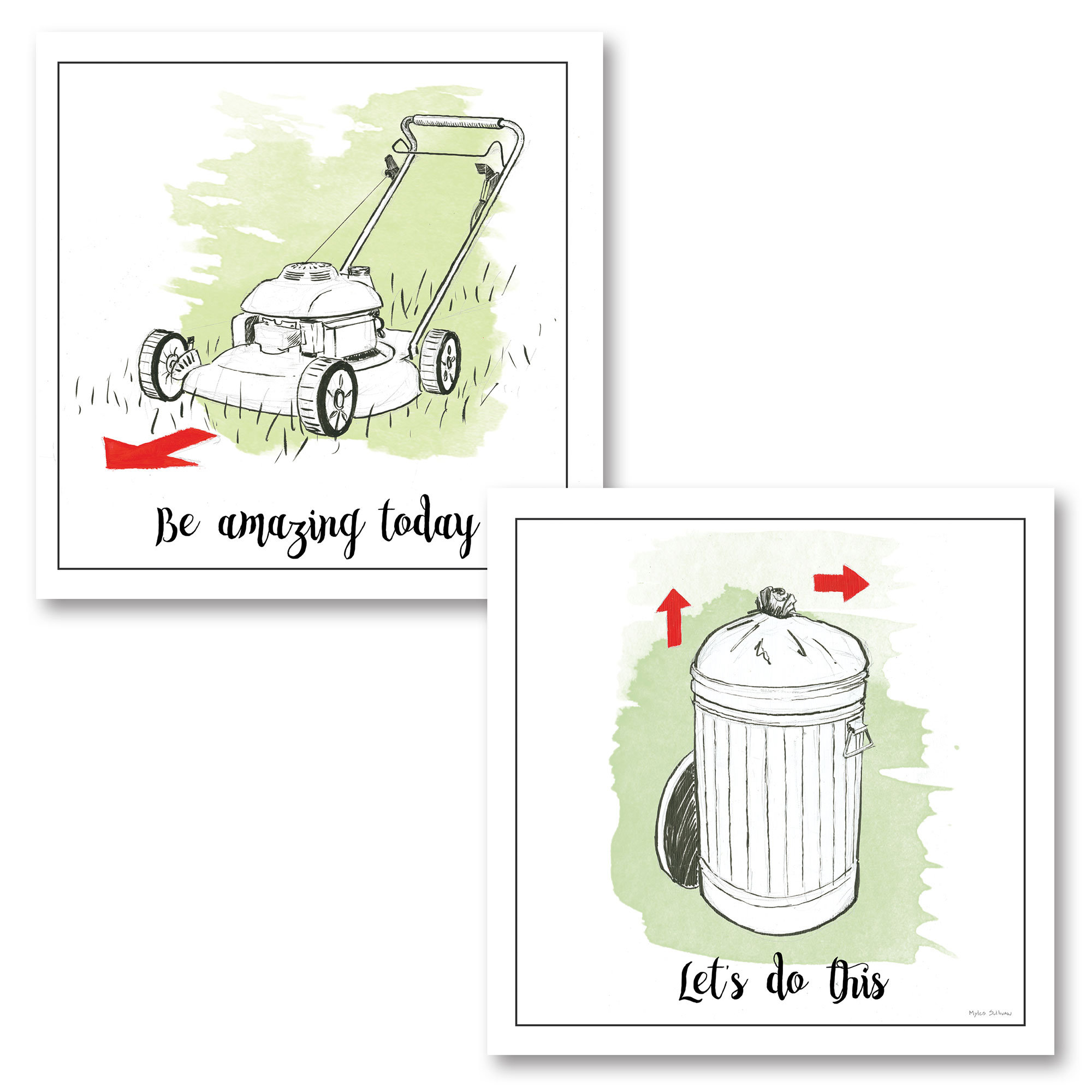 Winston Porter 'Home Improvement I & III with Color Script' 2 Piece ...