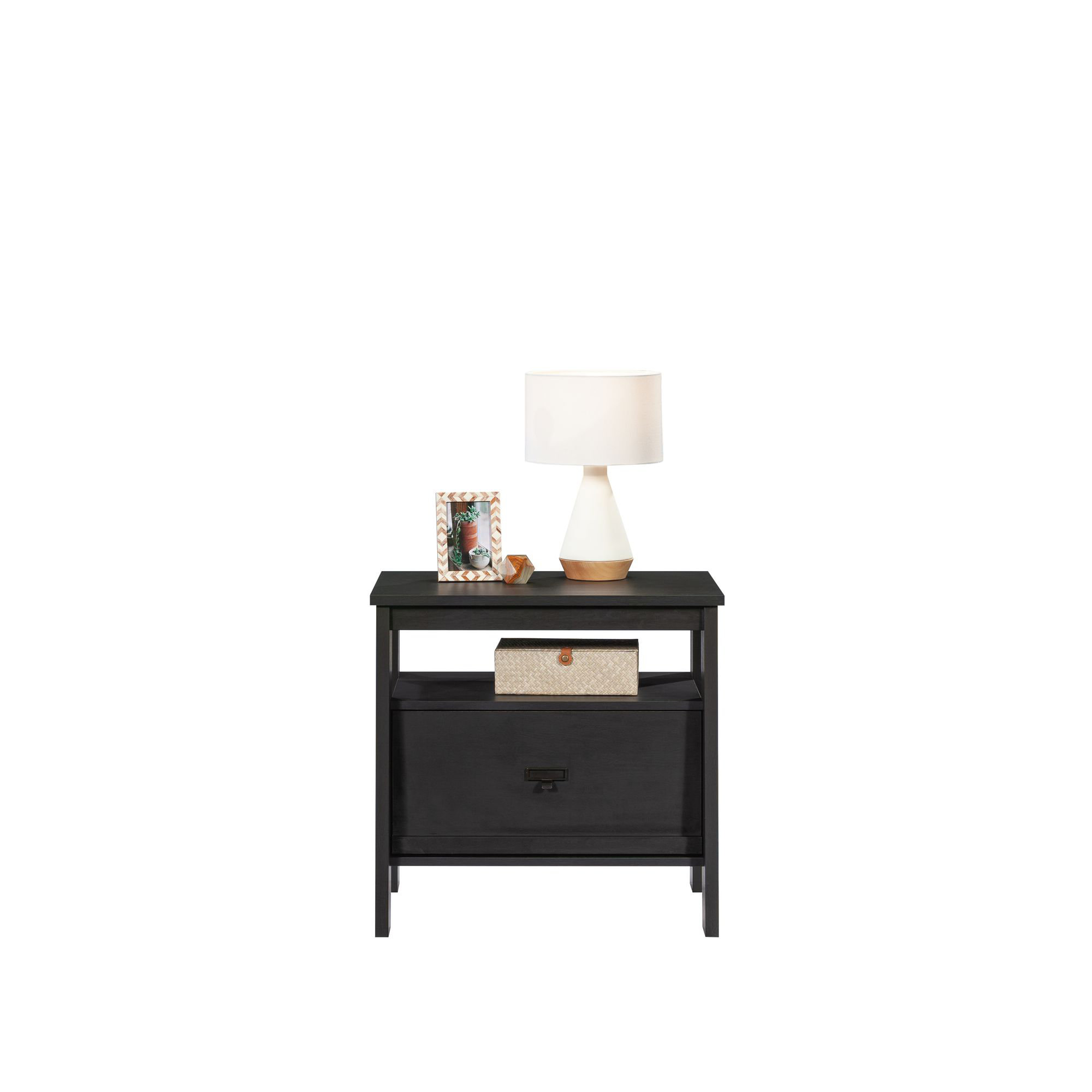 Mercer41 Night Stand, Black finish | Wayfair
