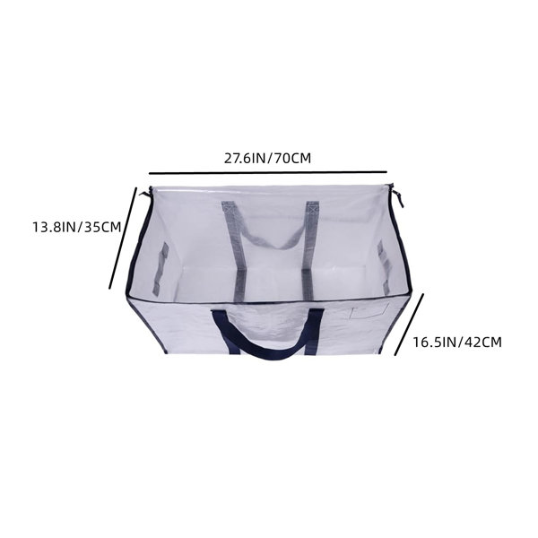 17 Stories 4 Pack Extra Large Moving Storage Bags,42H X 72W X 35D CM ...