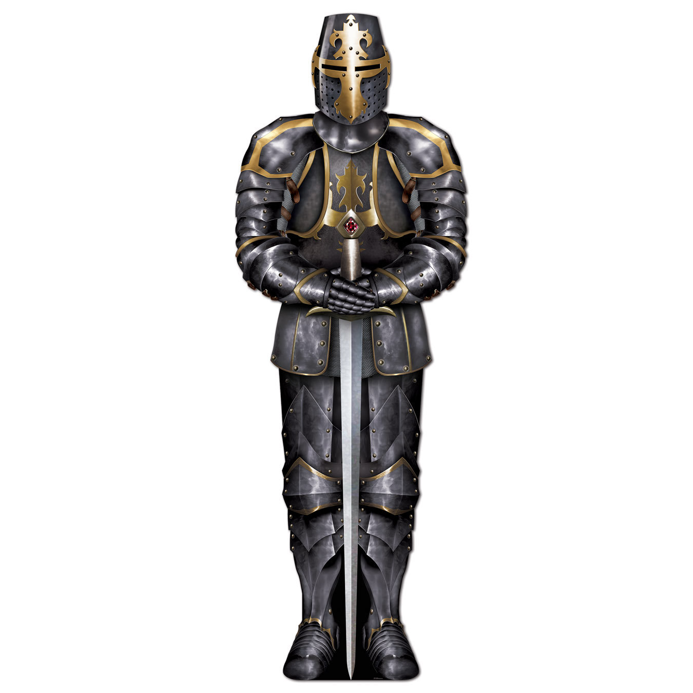 The Beistle Company Medieval Jointed Black Knight Standup | Wayfair