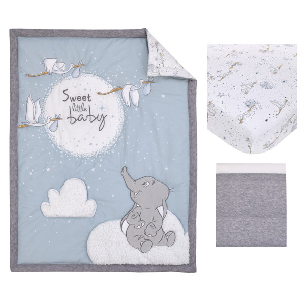 Disney NoJo Disney Dumbo Sweet Little Storks, Stars, Clouds and Moon 3 ...
