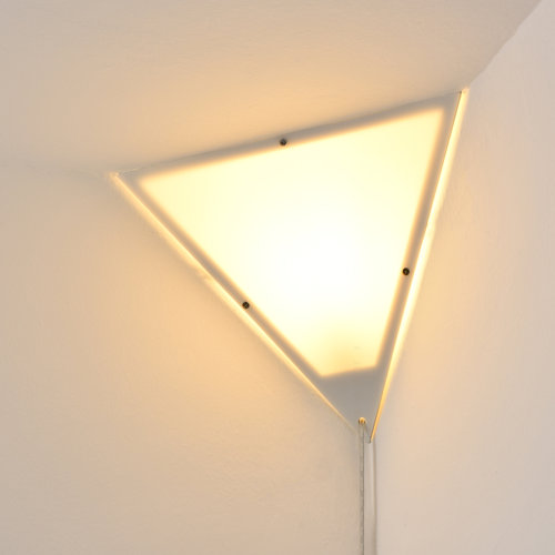 Home Concept Beacon 1 - Light Plug-In White Corner Wall Light - Wayfair ...